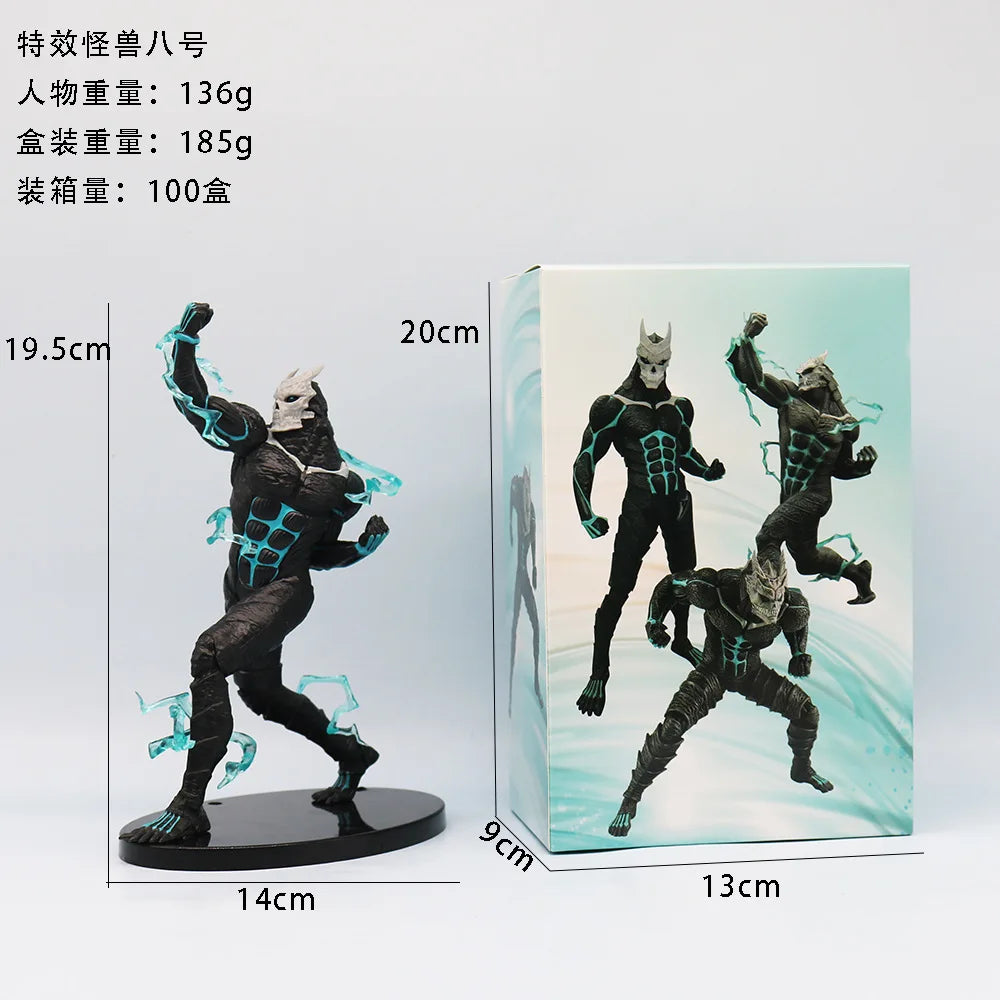 19.5CM Anime kaiju No.8 Figure Monster Anime Characteristics of Standi ...