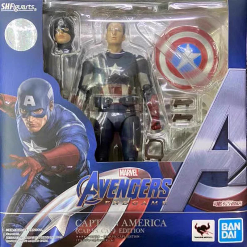 In Stock Original Bandai Shf Sh Figuarts Endgame Captain America Actio ...