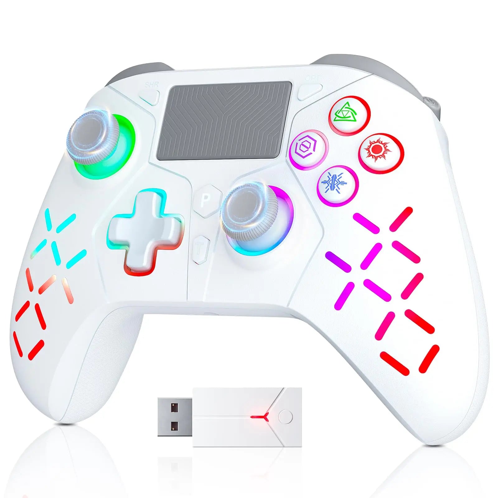 Wireless Controller For P5 With Dual Motor Sensor Touchpad Jack/Turbo ...