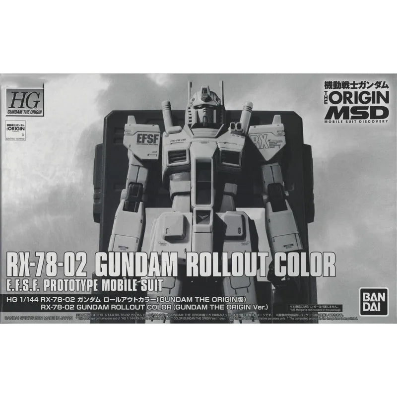 Bandai Original HG GUNDAM （Origin）RX-78-02 1/144 Anime Action Figure A ...