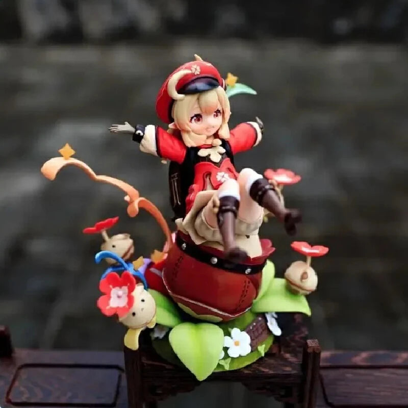 Genshin Impact Klee 18cm Anime Action Figure Game Desktop Decoration C ...