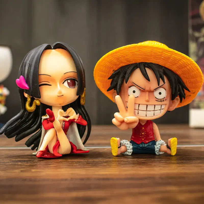 Bandai Q version One Piece King Big Head Lufei Solon Chobais Female Em ...