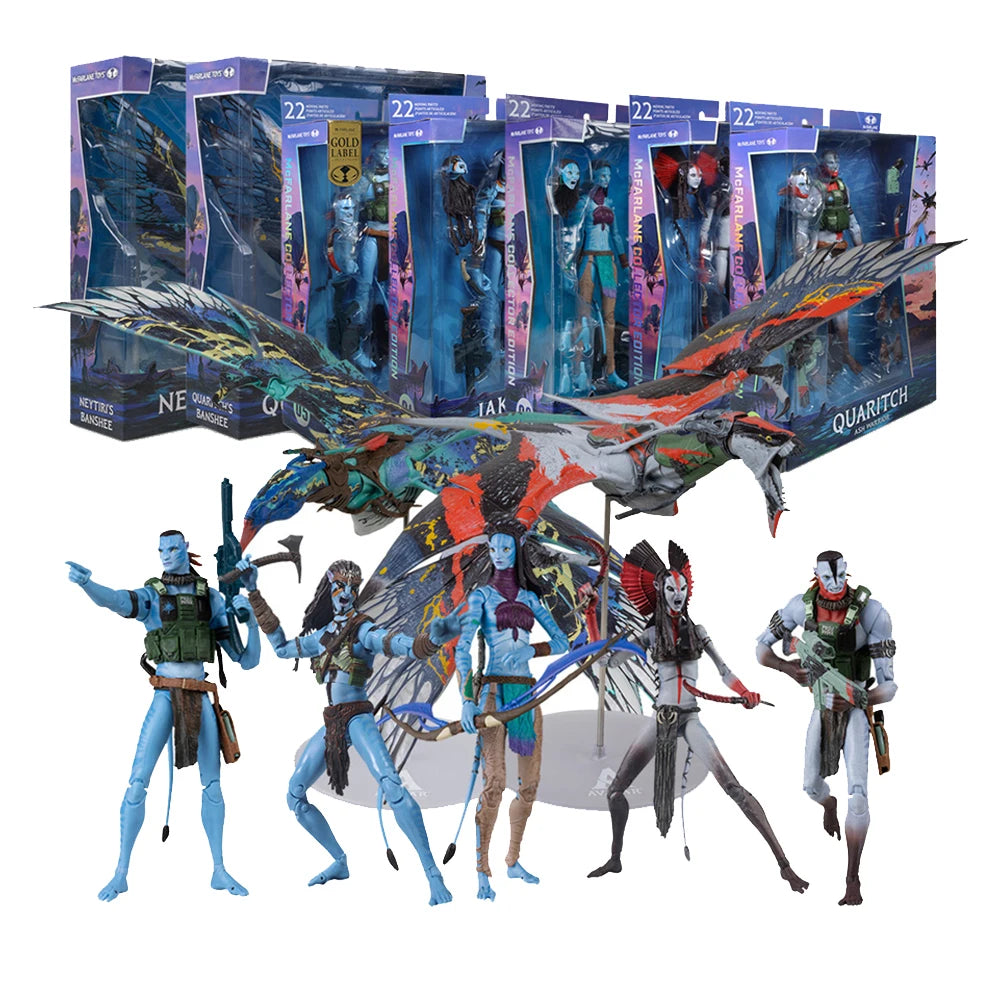 McFarlane Toys Avatar Jack/Colonel Quatch/Grey Leader/Natili/Grey Colo ...