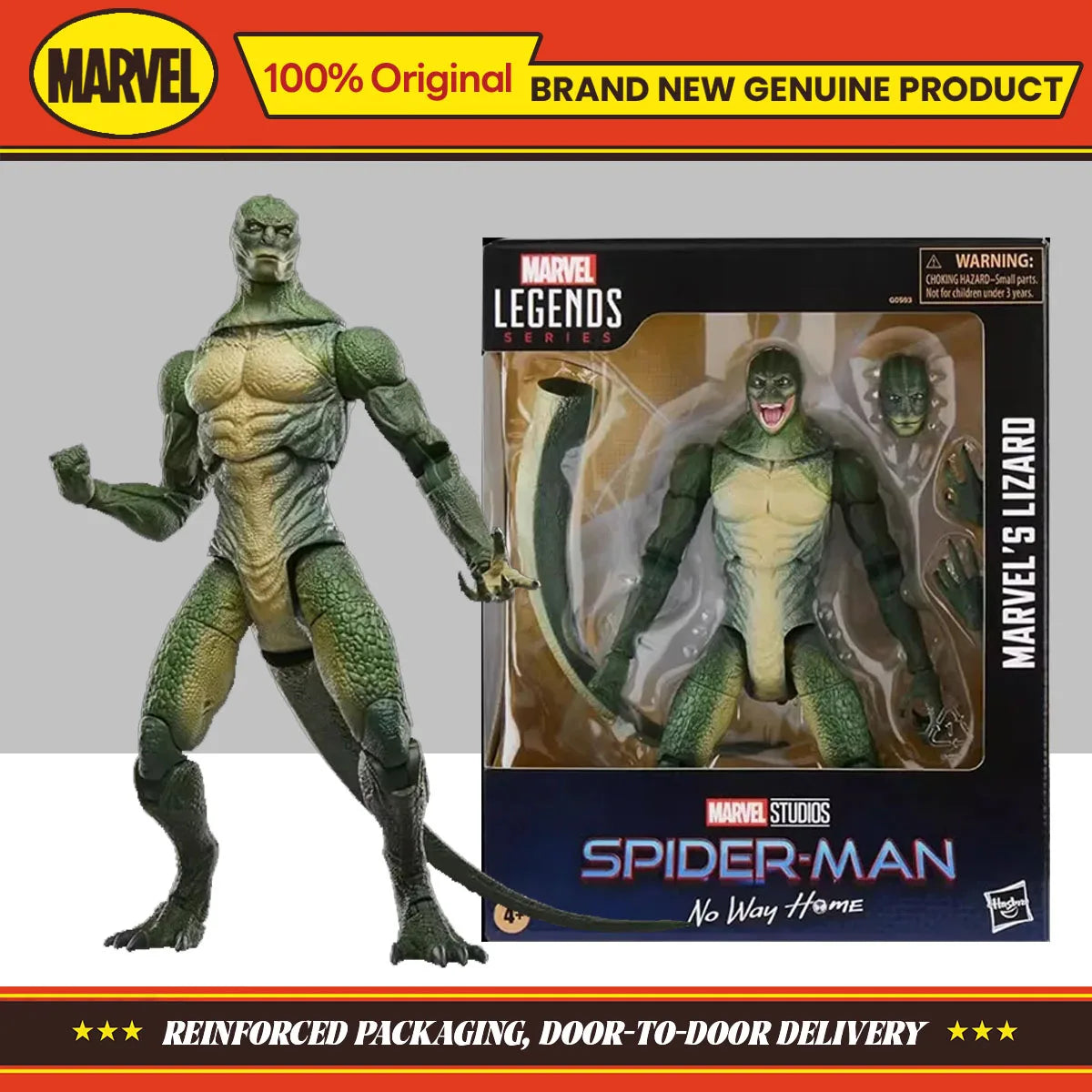 In Stock Hasbro Marvel Legends Series Spider-Man No Way Home Lizard Ac ...
