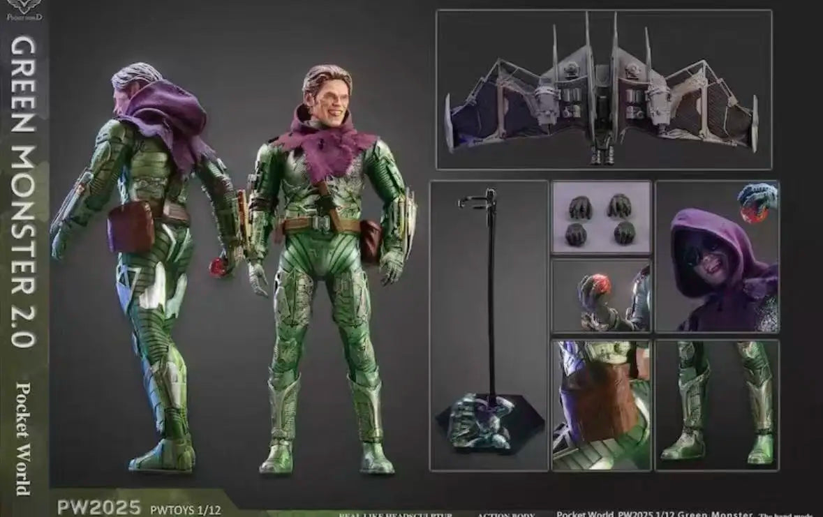 PWTOYS Original 1/12 Mobile Doll Soldier Handheld Model Series Green G ...