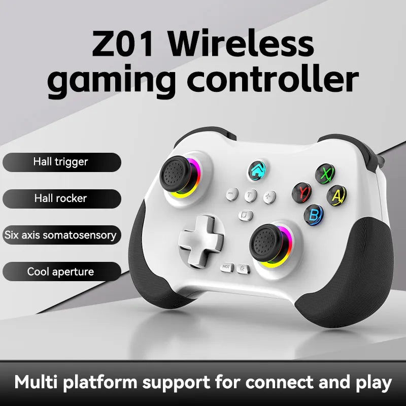 Z01 Wireless Game Controller Bluetooth 6-Axis Motion Sensor Support Tu ...