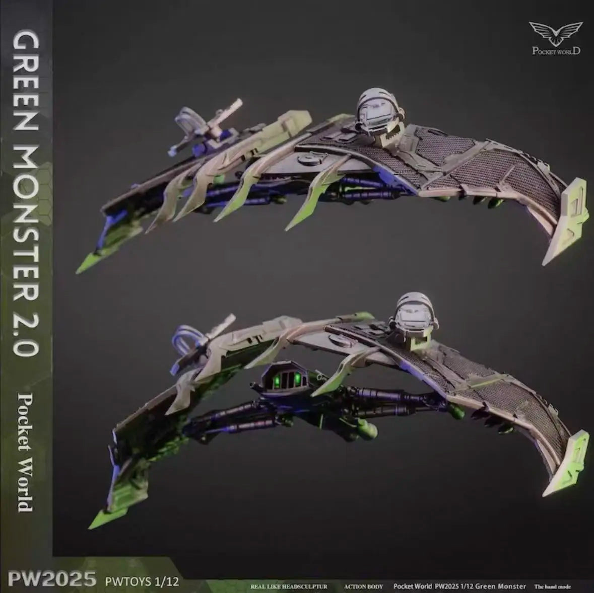 PWTOYS Original 1/12 Mobile Doll Soldier Handheld Model Series Green G ...