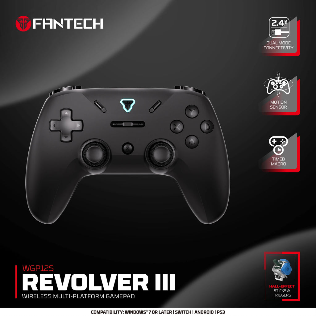 FANTECH REVOLVER III WGP12S Game Controller 1000hz Wireless Gamepad Ha ...