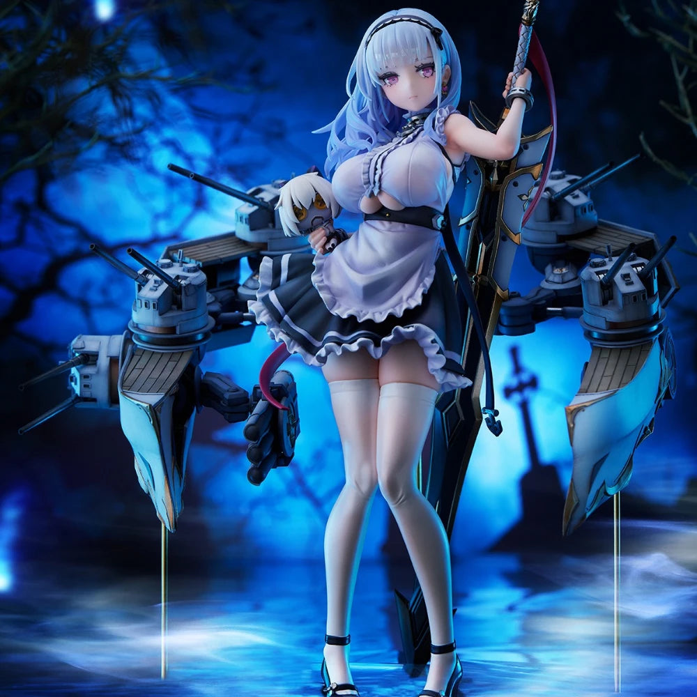 23CM Anime Gam Azur Lane Dido Figure 1/7 Heavy Armor Ver Maid Dress Up ...