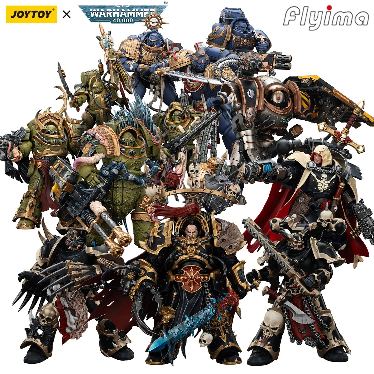 [Pre-order]JOYTOY Warhammer 40K 1/18 Action Figure Abaddon the Despoil ...
