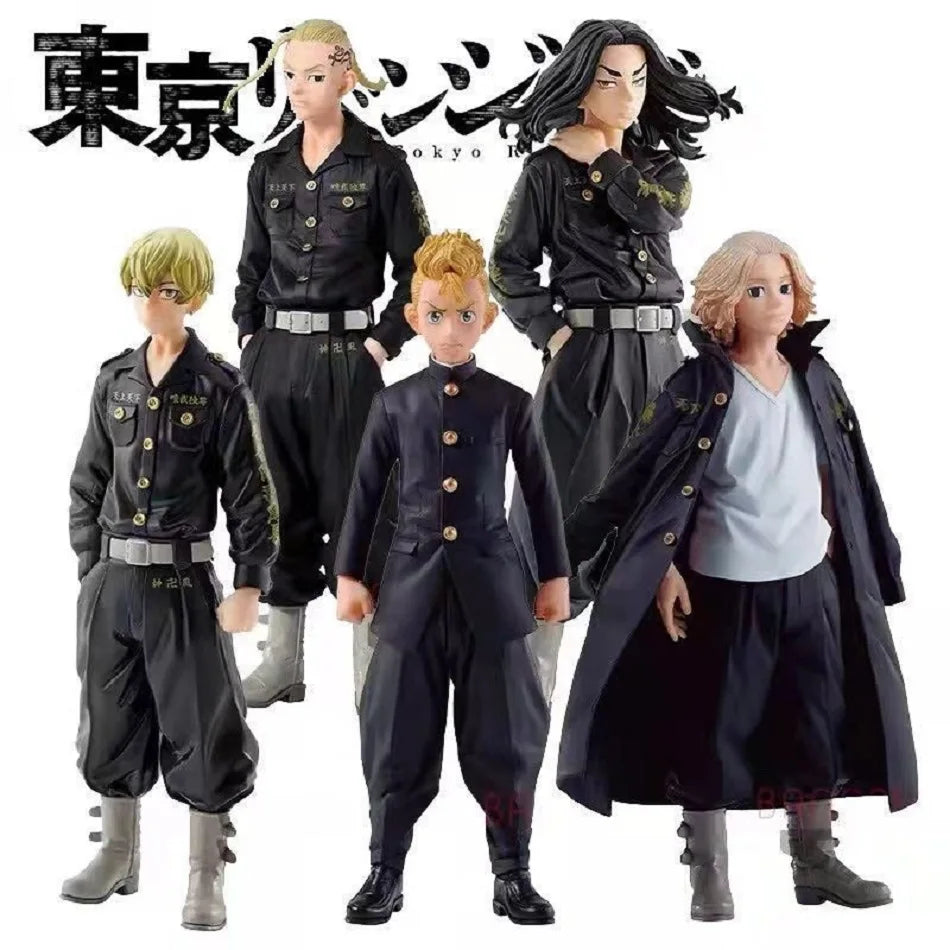 18cm 5pcs Tokyo Avengers Animation Peripheral Hanagaki Martial Arts Ve ...