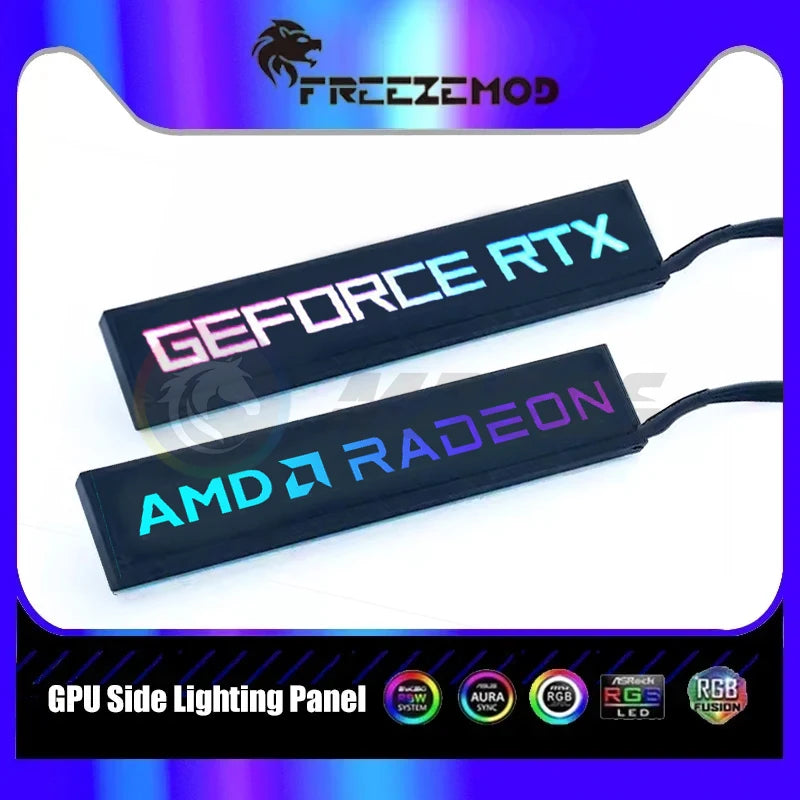 Graphics Card Side Panel RGB For RTX 4080 4090 3080 3090 AMD RX6900 79 ...