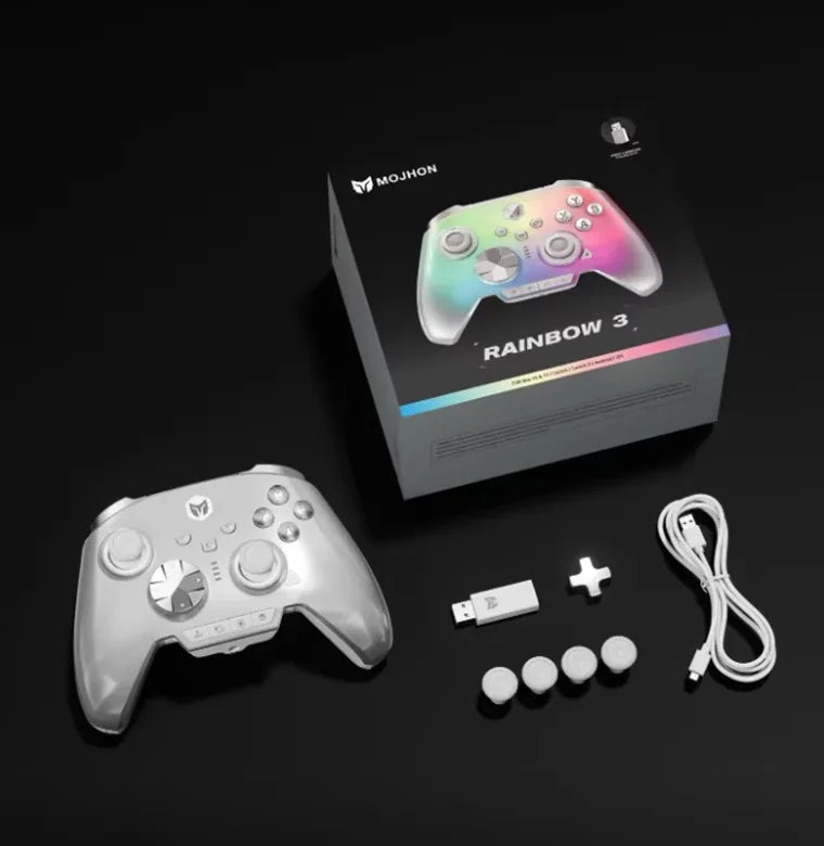 NEW BIGBIG WON Rainbow 3 Wireless Game Controllers NearLink 2.4G Hall ...