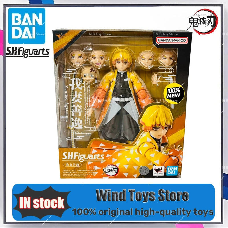 In Stock 100% Original Bandai Demon Slayer S.H.Figuarts SHF Zenitsu Ag ...