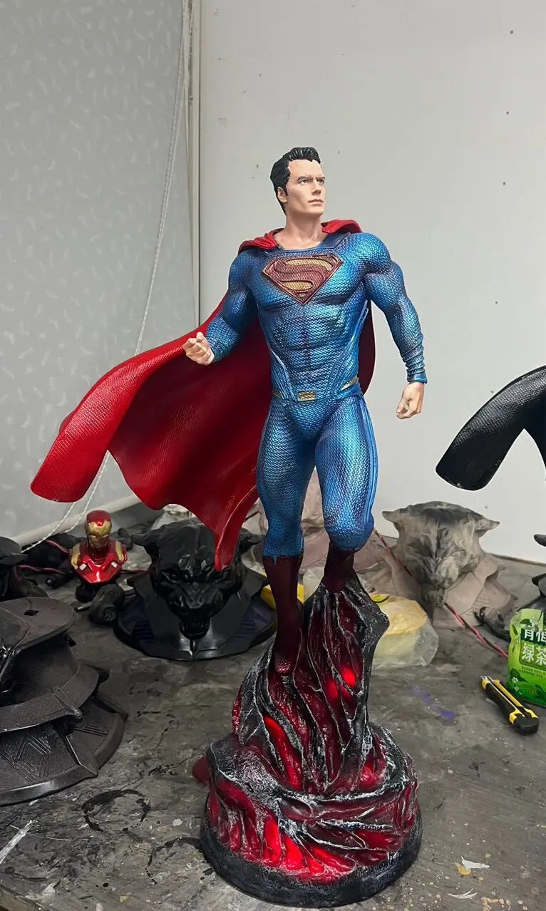 73cm Justice League Figure Superman Extremely Large Standing Posture C ...