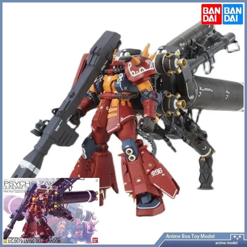 Gundam Bandai MG 1/100 MS-06R Zaku Ver.Ka Assembly Action Mech Origina ...