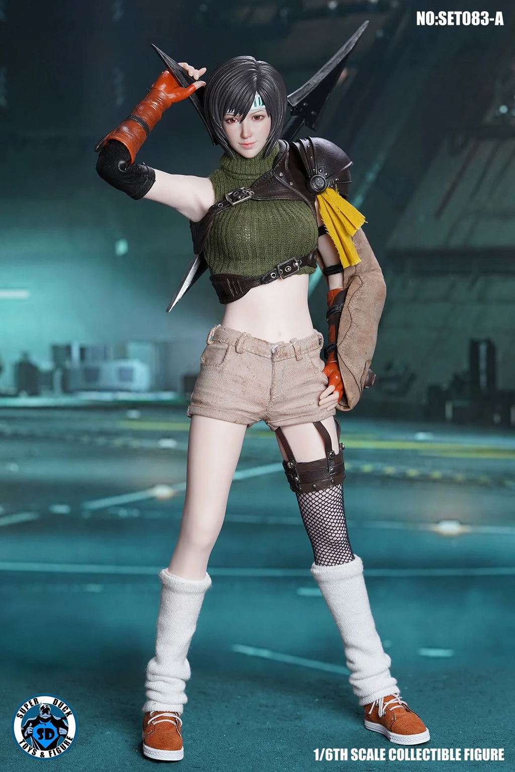 IN STOCK SUPER DUCK SET083 1/6 FF7 Yuffie Head Sculpt Costume Clothes ...
