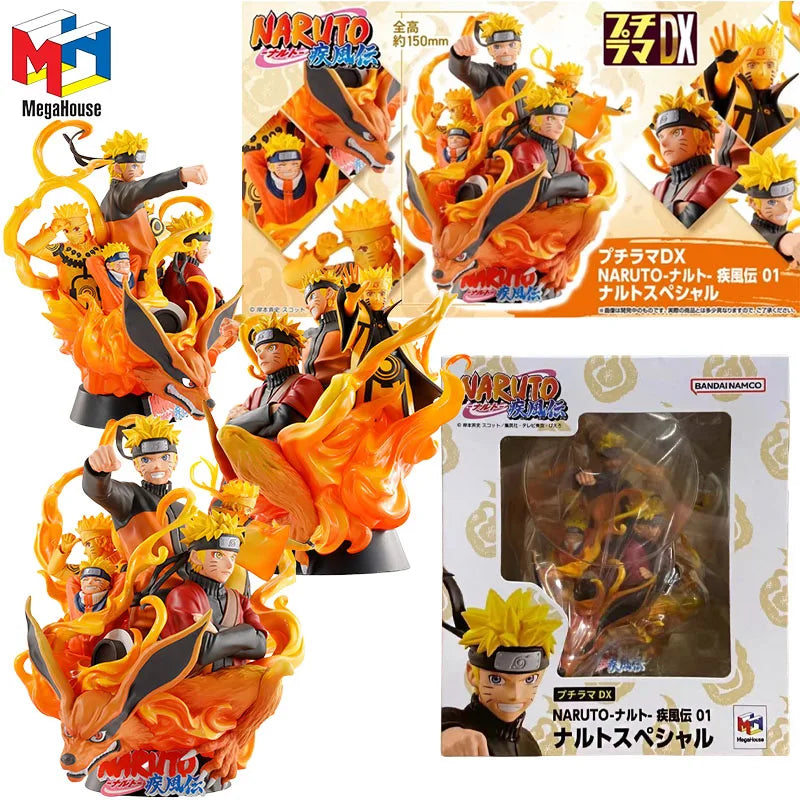 Mega House Genuine Petitrama NARUTO Anime Figure Uzumaki Naruto Action ...