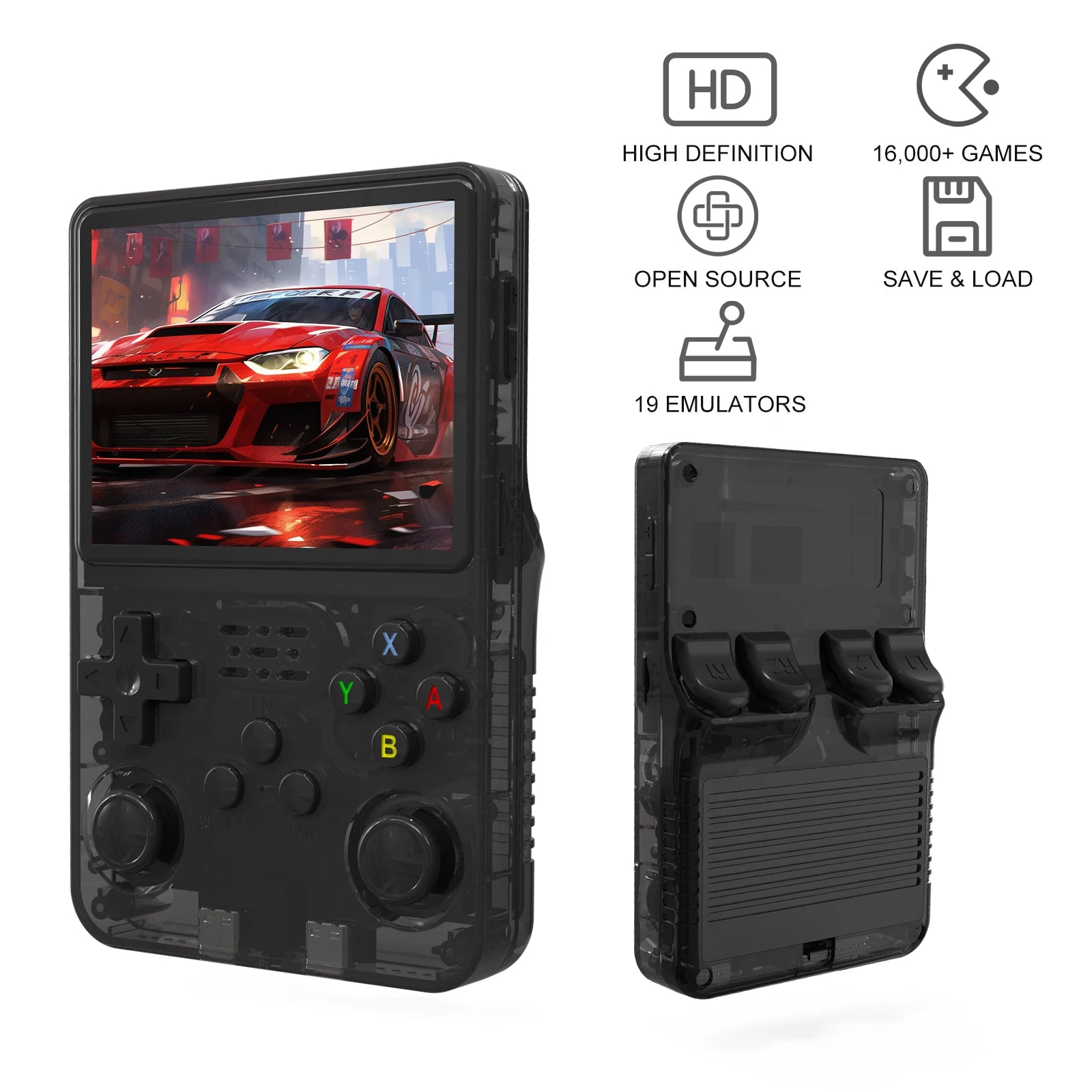 Portable Handheld Game Console 3.5Inch IPS 640x480 Screen Built in 64G ...