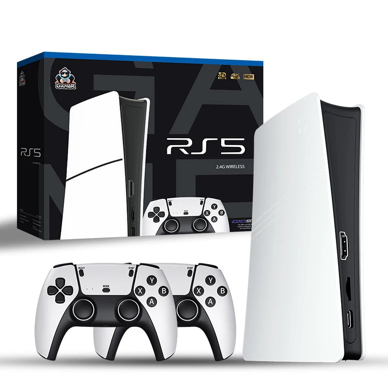 RS5 TV Game Console Dual Stick Wireless Controller Game 40000+128GB Do ...