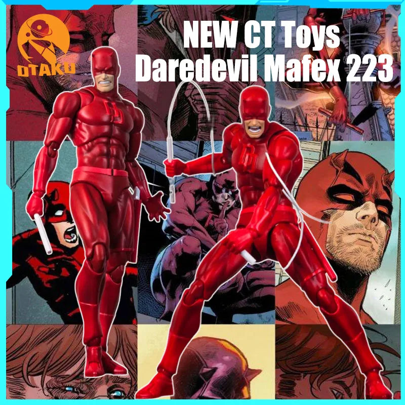 New Ct Toys Daredevil Mafex 223 Figure Shf Daredevil Comic Action Figu ...
