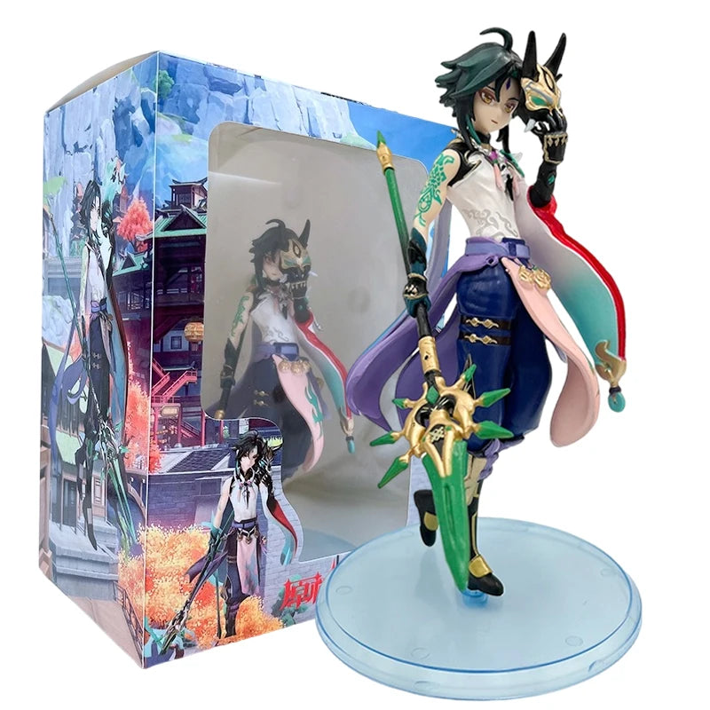 19cm Genshin Impact Anime Figure Xiao Action Figure Klee Paimon Qiqi F ...