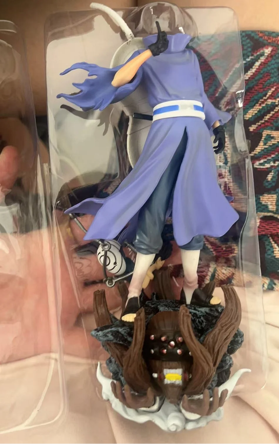 Naruto Anime Figures Uchiha Obito Standing Posture Double Headed Sculp ...