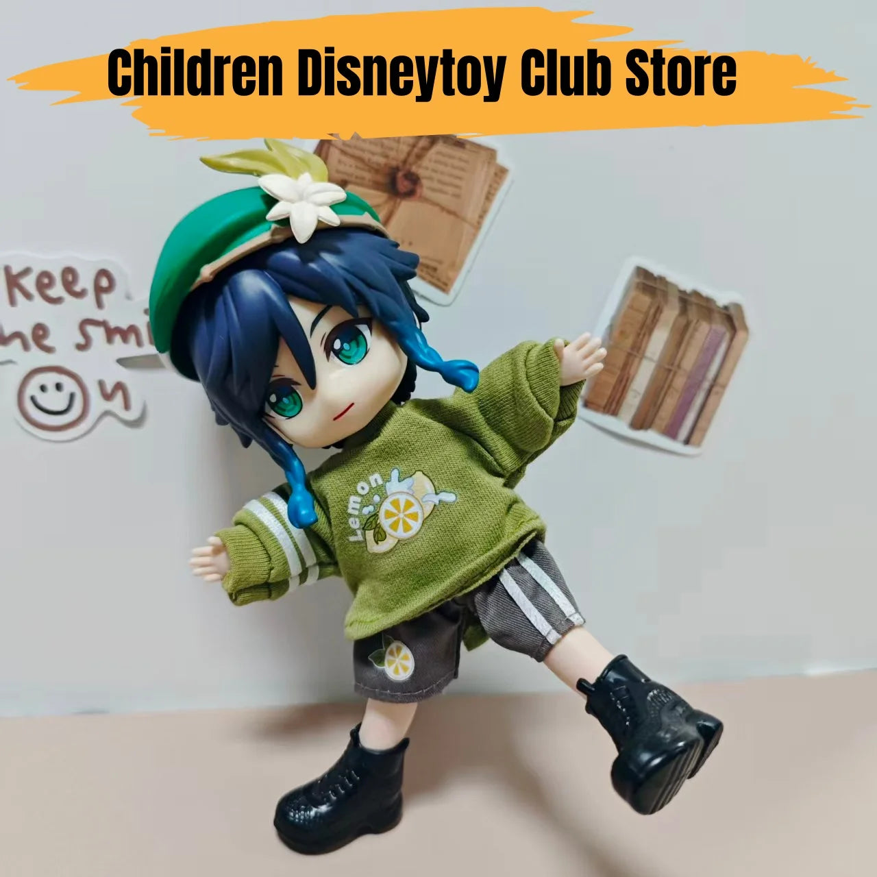 Ob11 1/12 Genshin Impact Anime Venti BJD Model Doll Action Figure Mode ...