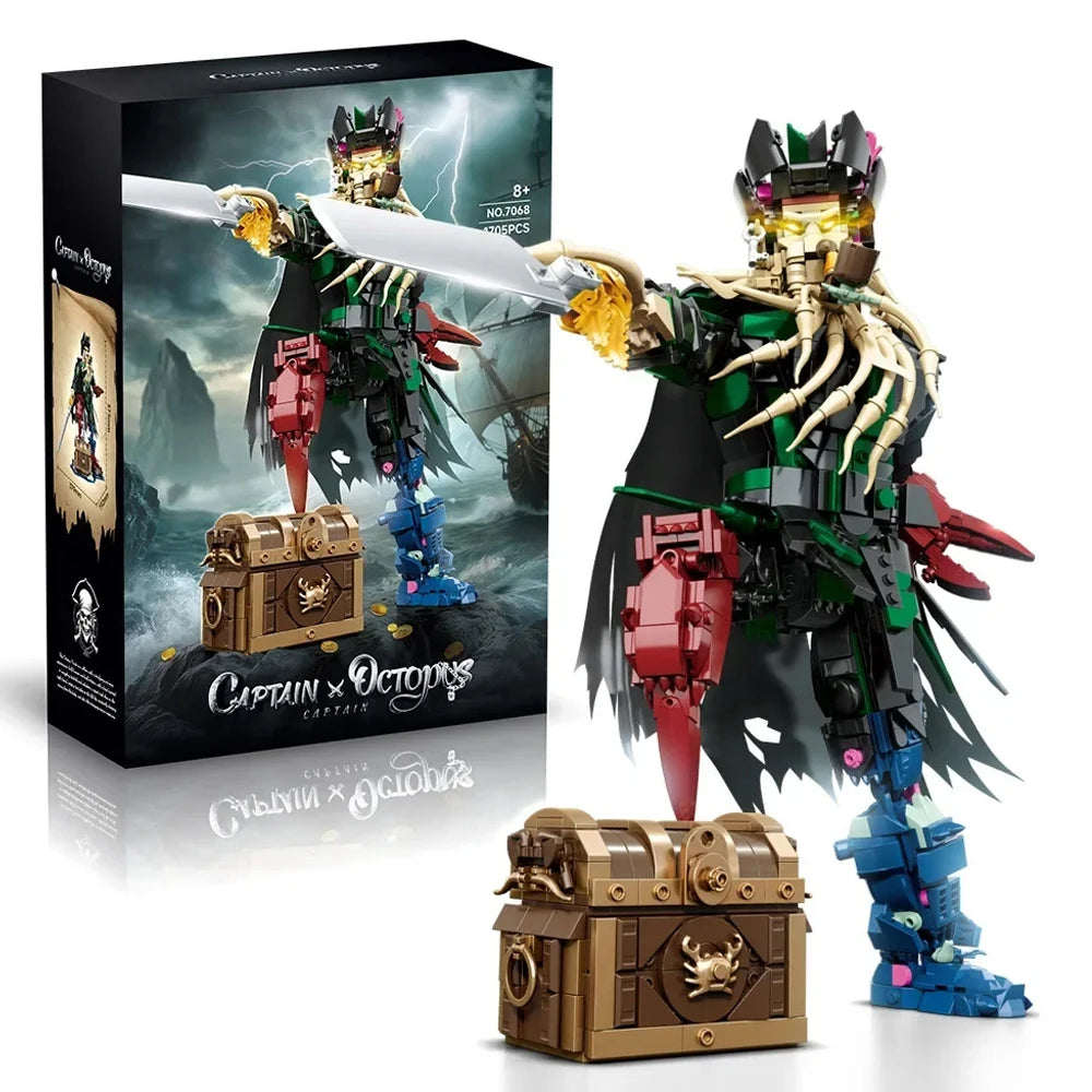 1705Pcs MOC Creativity Pirate Captain Character Building Blocks Bricks ...