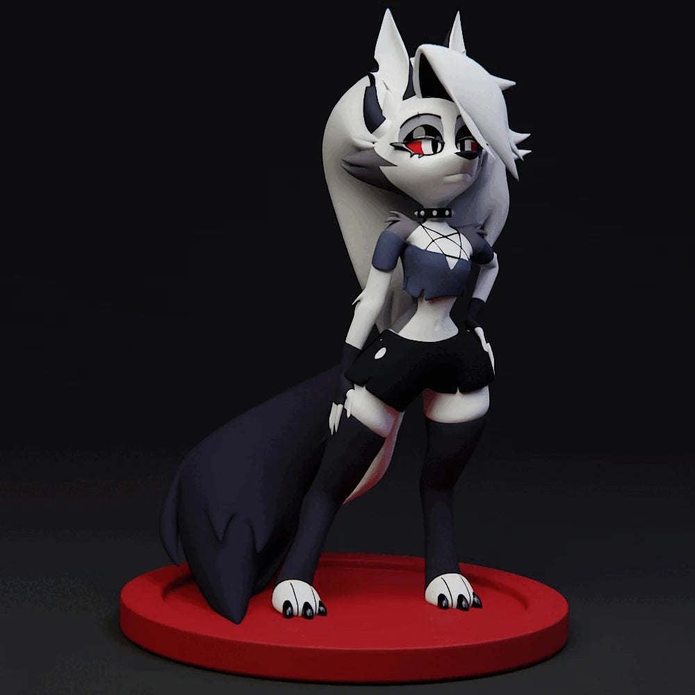 1/24 Loona wolf Sexy Resin Figurine Toy Unpainted GK Doll Unassembled ...