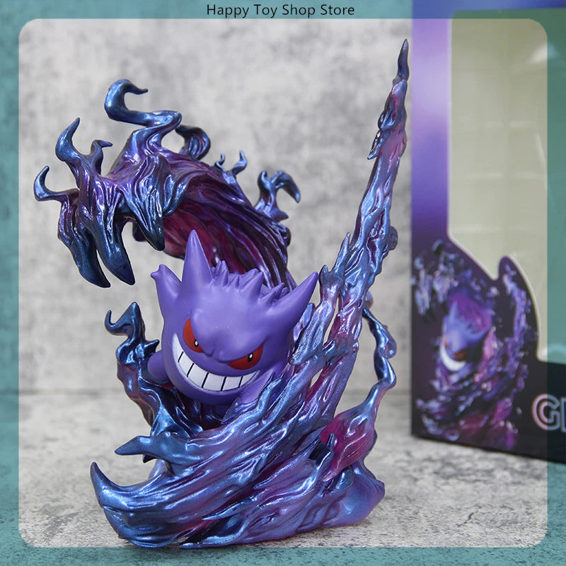 18cm Pokemon Gengar Shadow Claw Attack Anime Figure Game Popular Chara ...