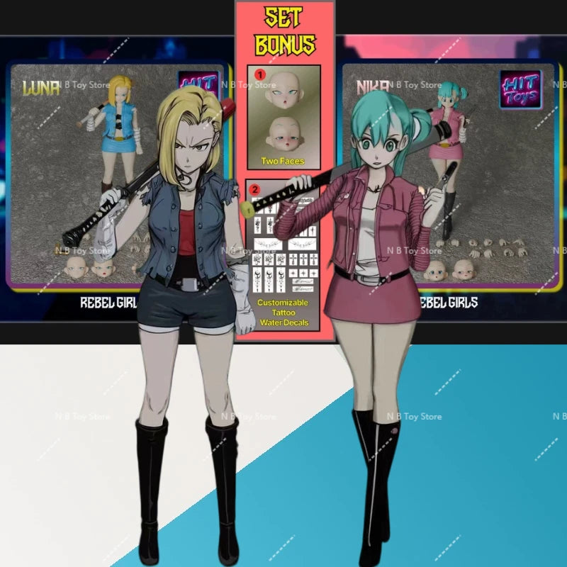 Hit Toys Rebel Girls 1/12 SHF Hell Phantom Nika Bulma Vengeance Angel ...
