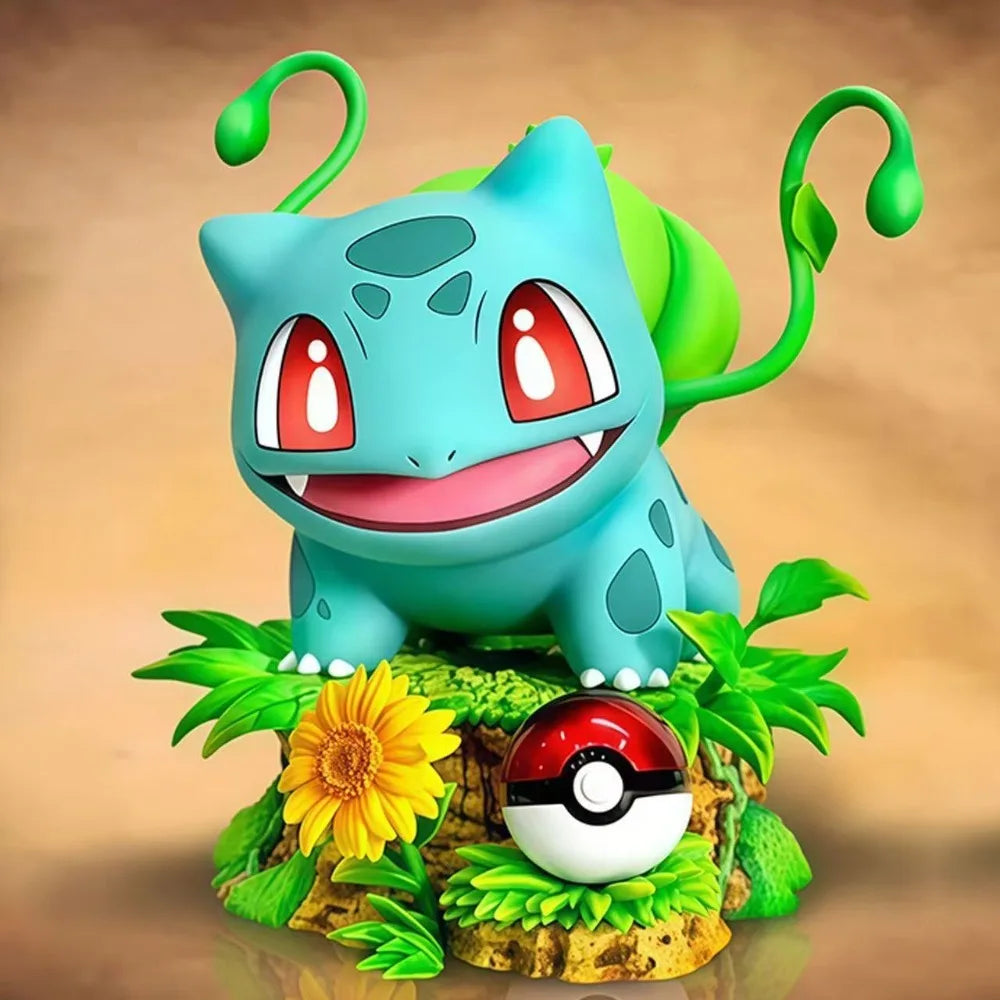 10cm/3.94in Anime Pokemon Figure Bulbasaur Action Figures Pvc Collecti ...
