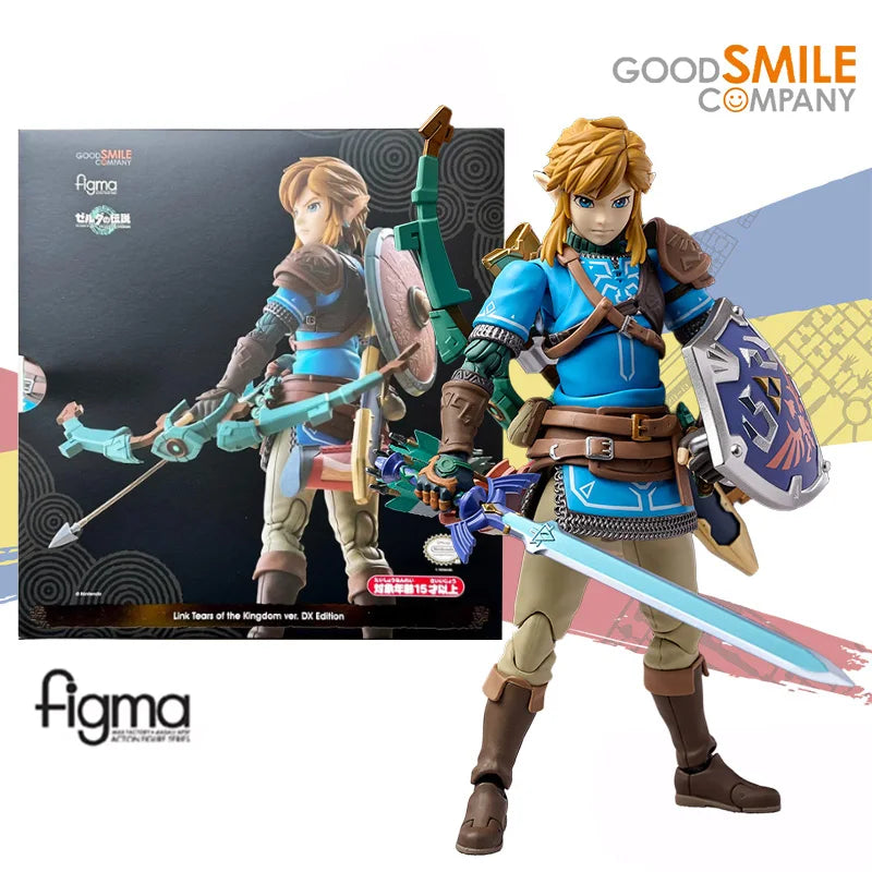 Original GOODSMILE Figma 626-DX Link Tears of the Kingdom ver DX Editi ...
