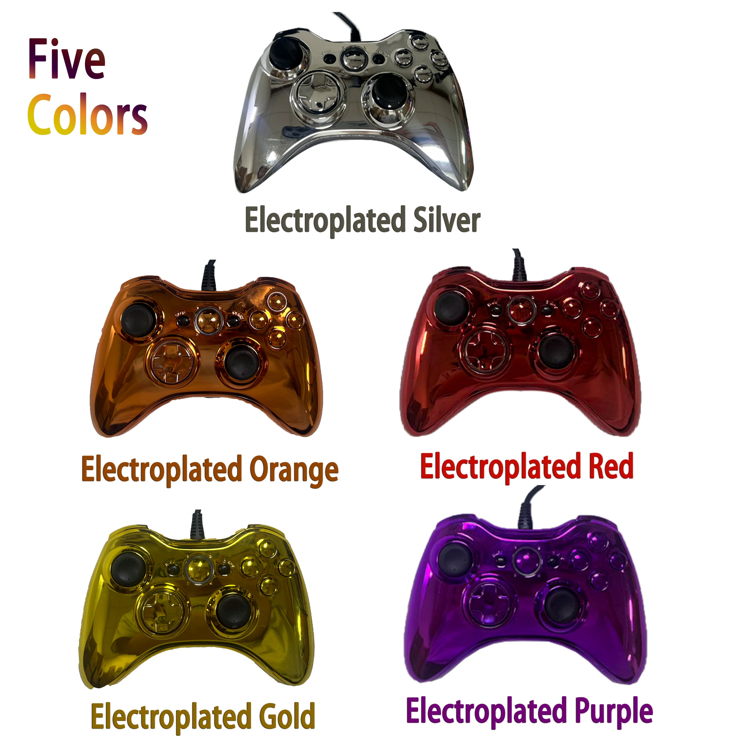 Xbox 360 Wired Game Controller with Sleek Electroplated Finish – USB G ...