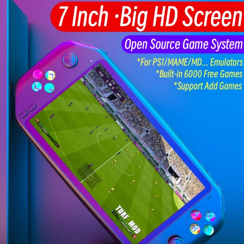 Portable Retro Game Console 7 inch HD Screen Arcade Video Gaming Conso ...
