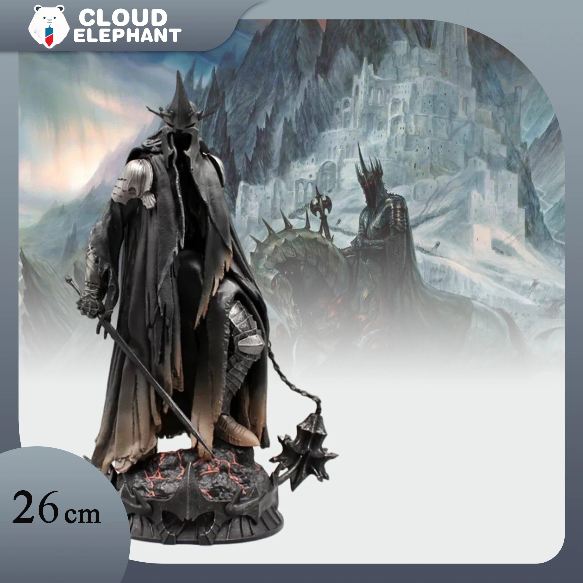 Classic Witch-king Of Angmar Figure Lord of Rings GK Nazgul Ringwraith ...