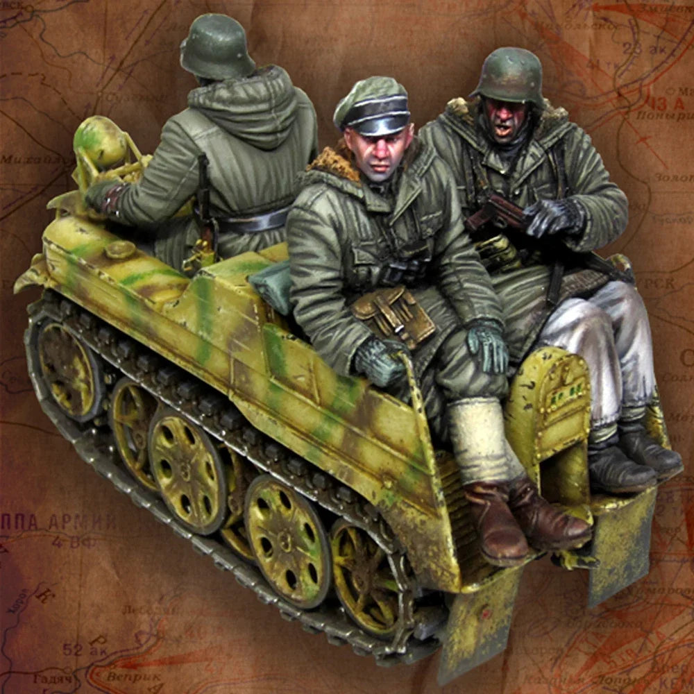 1/35 WWII tank Crew soldier set, Resin Model figure soldier, WW2 Milit ...