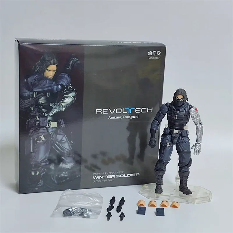 New Kaiyodo Winter Soldier Revoltech Amazing Yamaguchi Bucky Barnes Ca ...