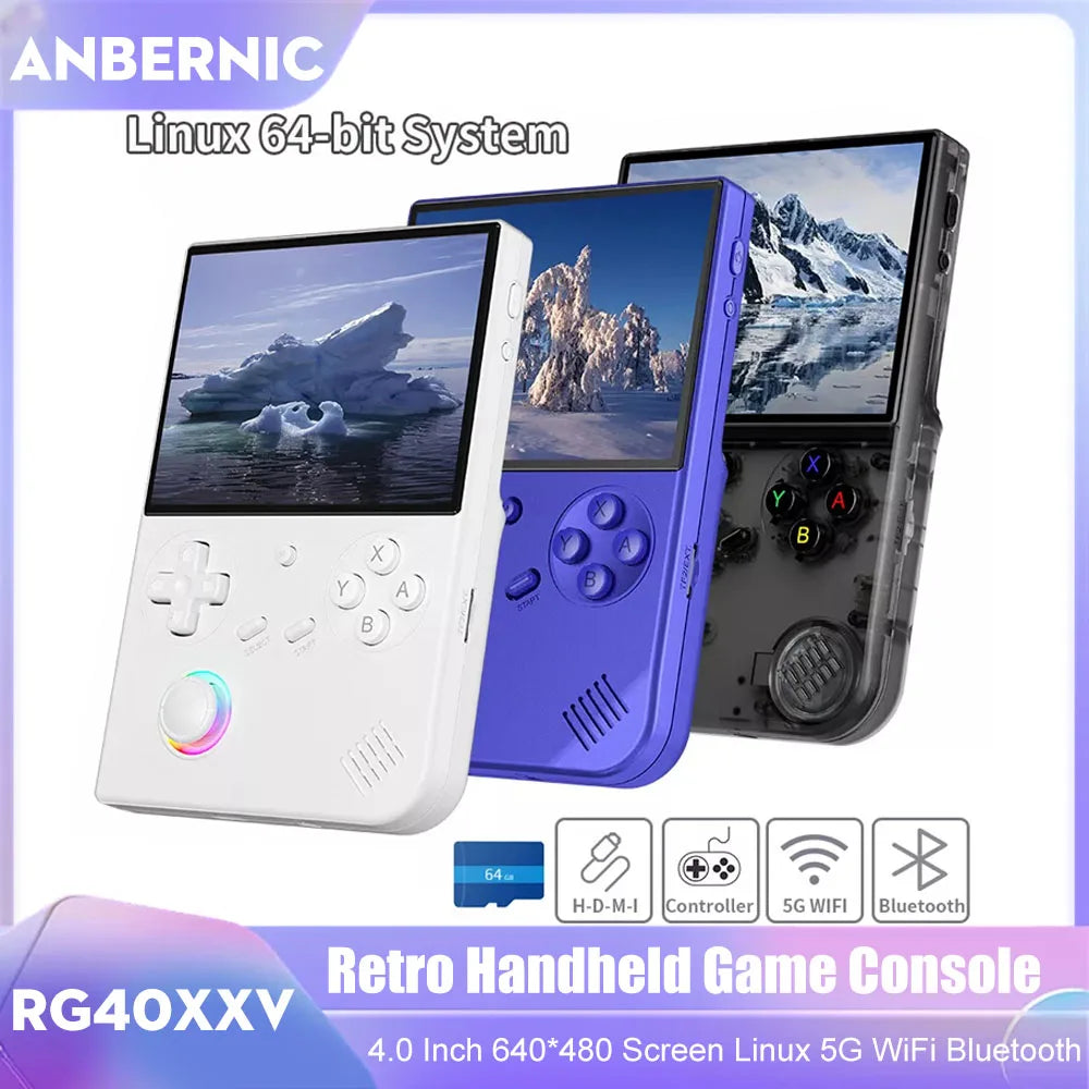 RG40XXV Retro Handheld Game Console 4.0 Inch 640*480 Screen Linux Syst ...