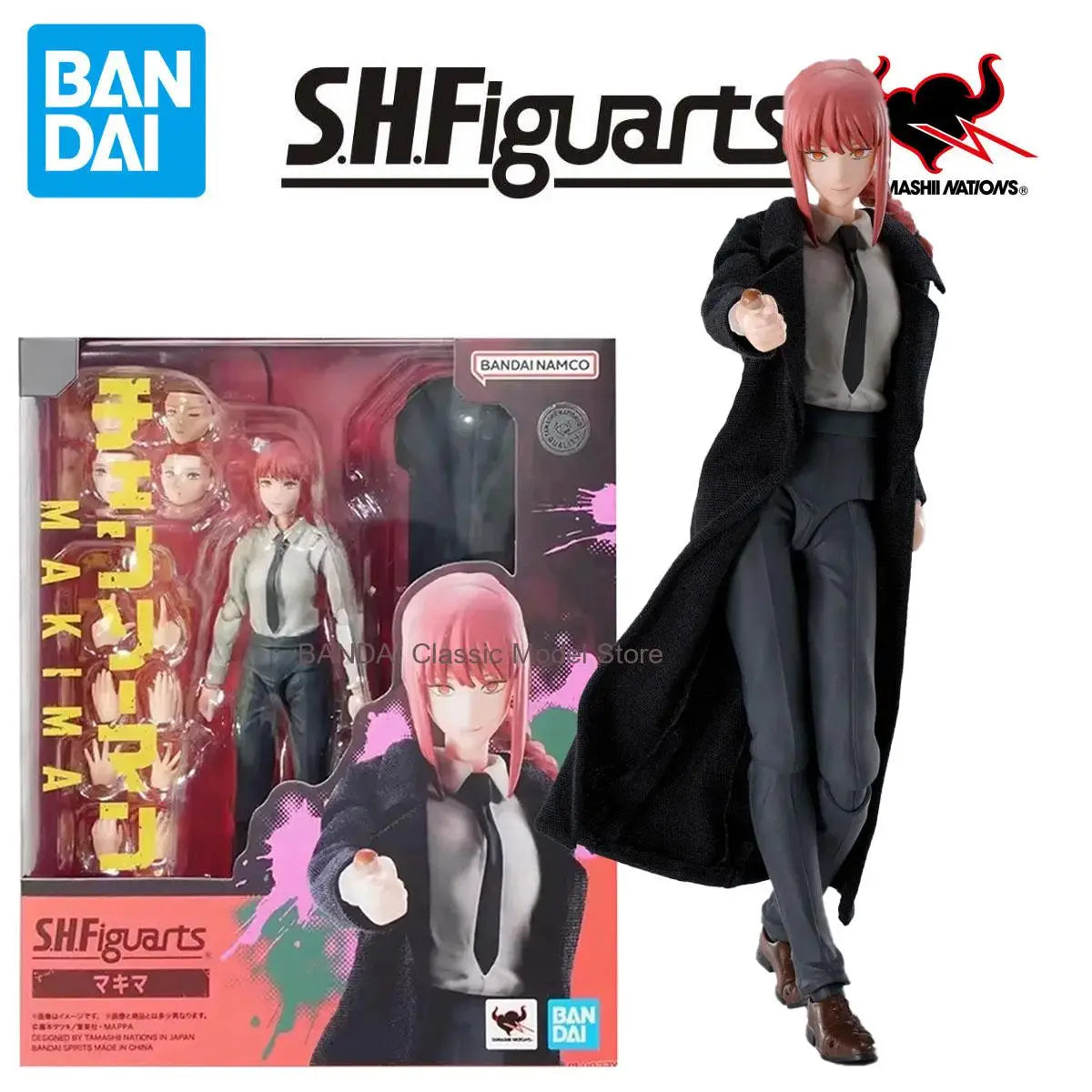 Bandai Original Genuine Figure Chainsaw Man Model Kit SHF Makima Joint ...