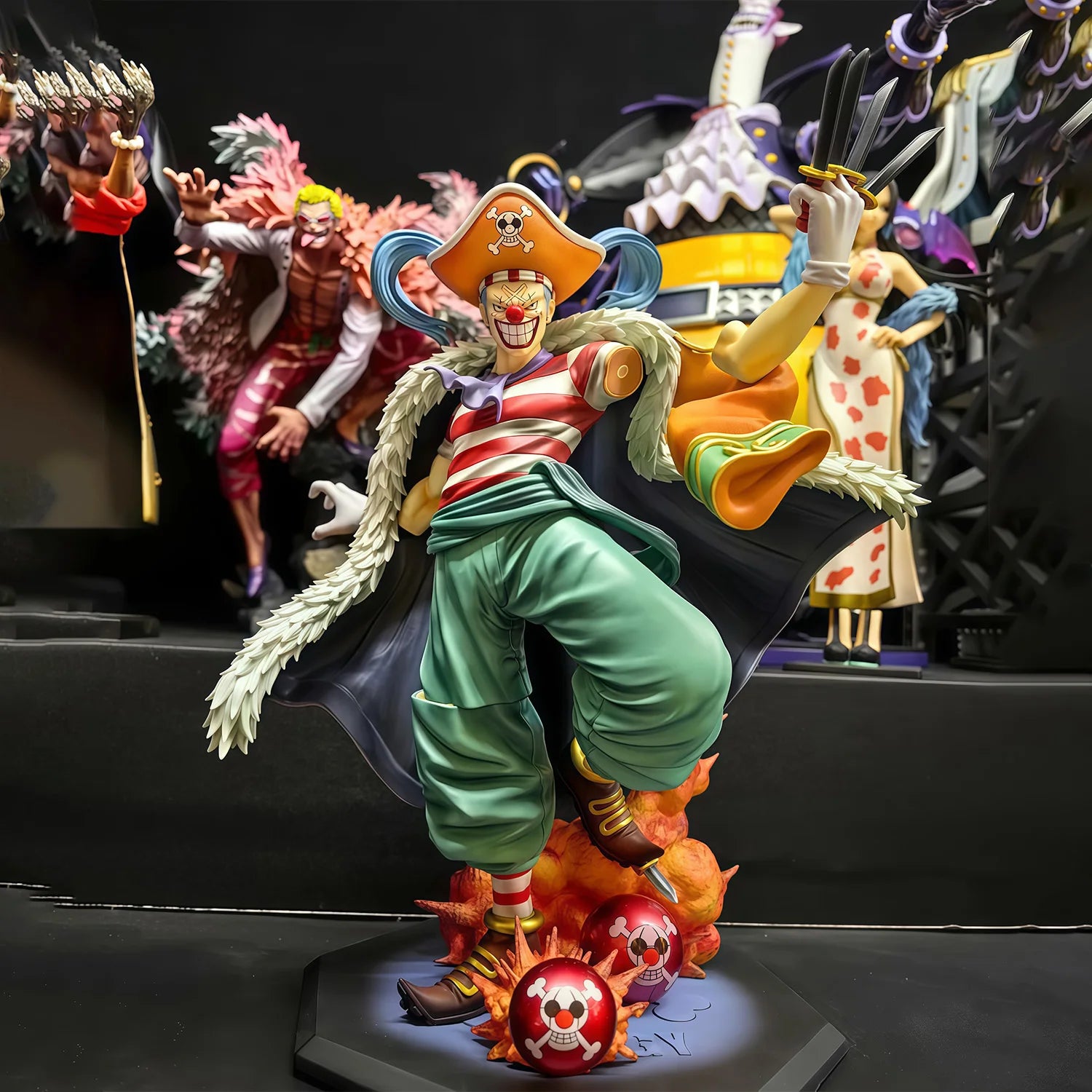 One Piece Buggy Action Figure 23 Cm Grand Line Four Emperor Anime Mode ...
